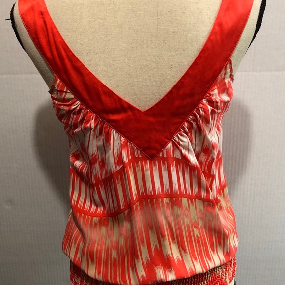 Arden B | Tops | Arden B Sleeveless Orange Tan Print Top | Poshmark